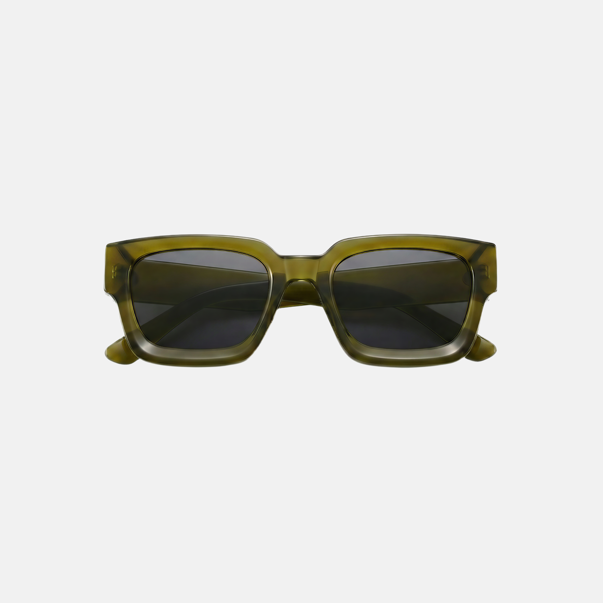Kenji - Olive Green Square Sunglasses – REO Eyewear